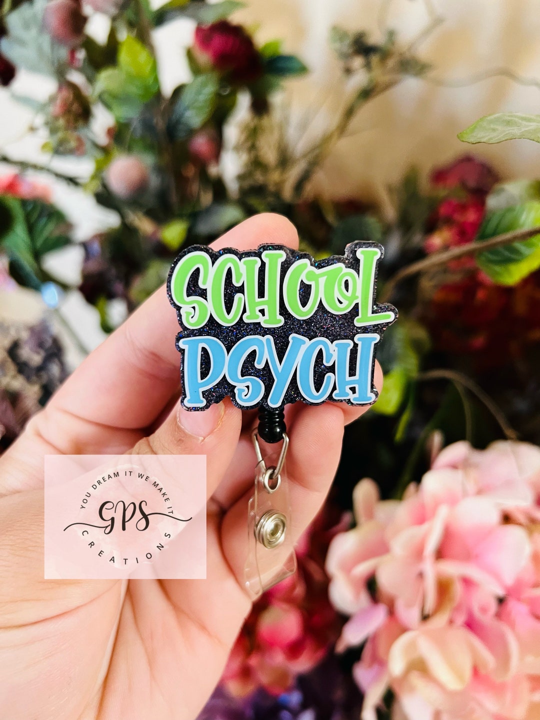 School Psychologist Badge Reel, Psychologist Appreciation Gift, ID ...