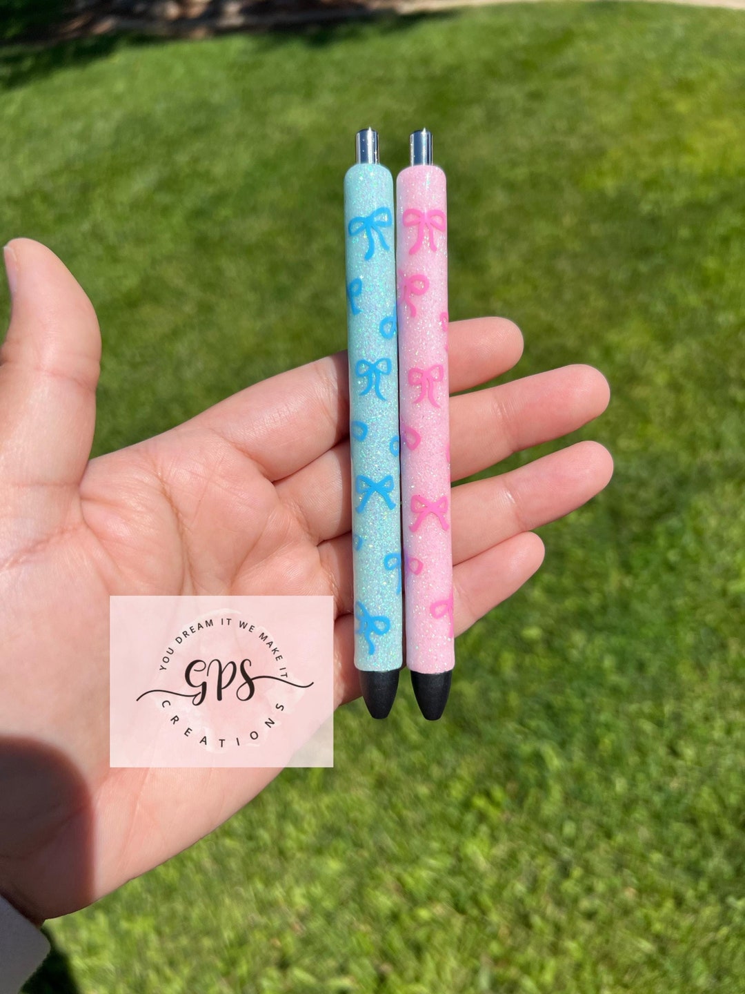 Coquette Glitter Bow Pens, Bow Pens, Pen Lover Gift, Nurse Pen, Girl ...