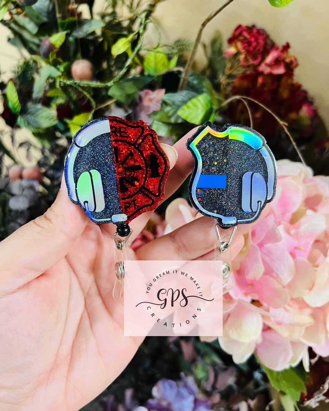 911 Dispatcher Badge Reel, ID Holder, Police Dispatcher, Firefighter ...