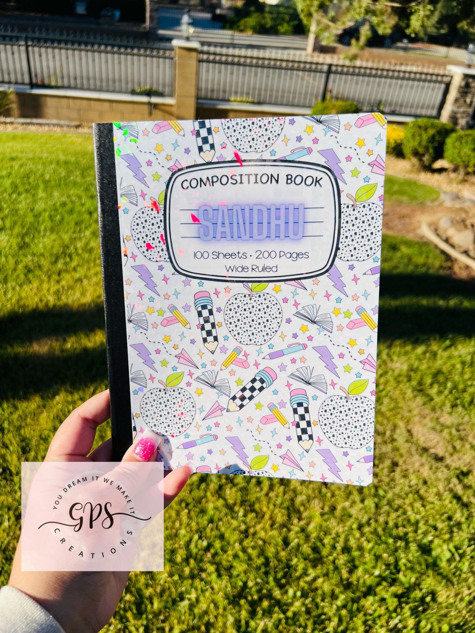 Personalized Teacher Composition Notebook, Custom Name Journal, Back to ...