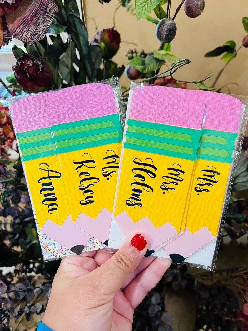 Pencil Gift Card Holder Teachers Gift Teacher Appreciation - Etsy