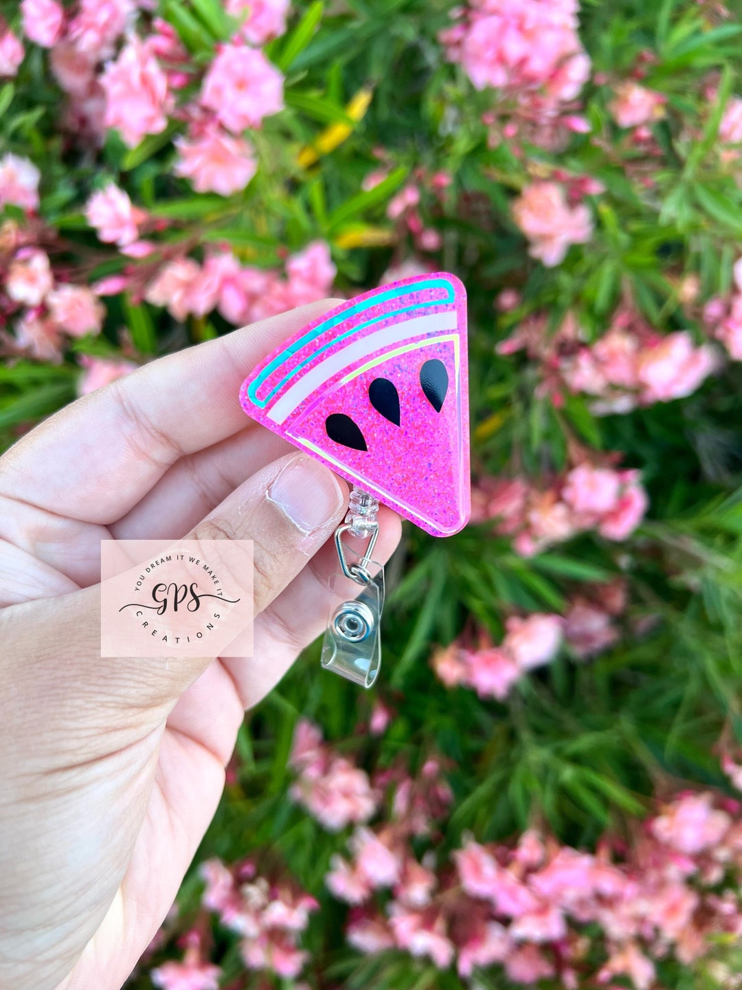 Watermelon Badge Reel, Summer Badge Reel, Cute Badge Reel, Fruit Theme ...
