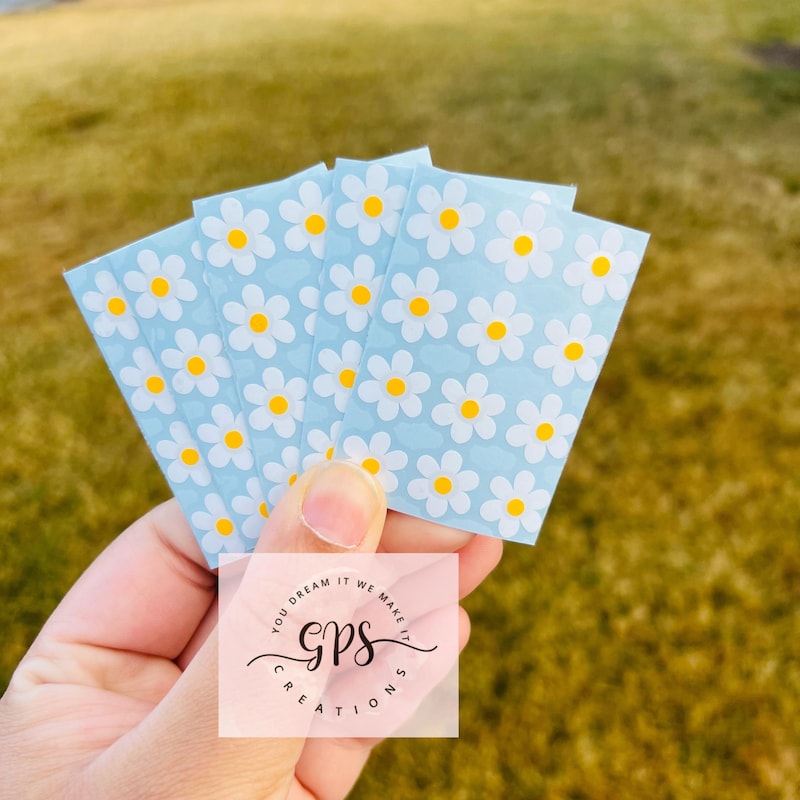 Glitter Daisy Stickers - Etsy