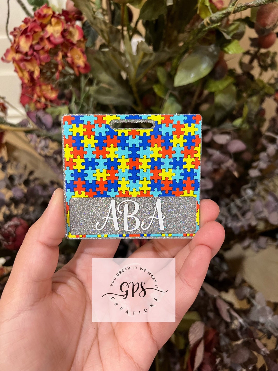 Autism Awareness Badge Buddy, Special Needs Special ED Gift, ID Holder ...