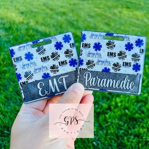 Paramedic Badge Buddy, EMS Badge Buddy, Star of Life Badge Buddy, First ...