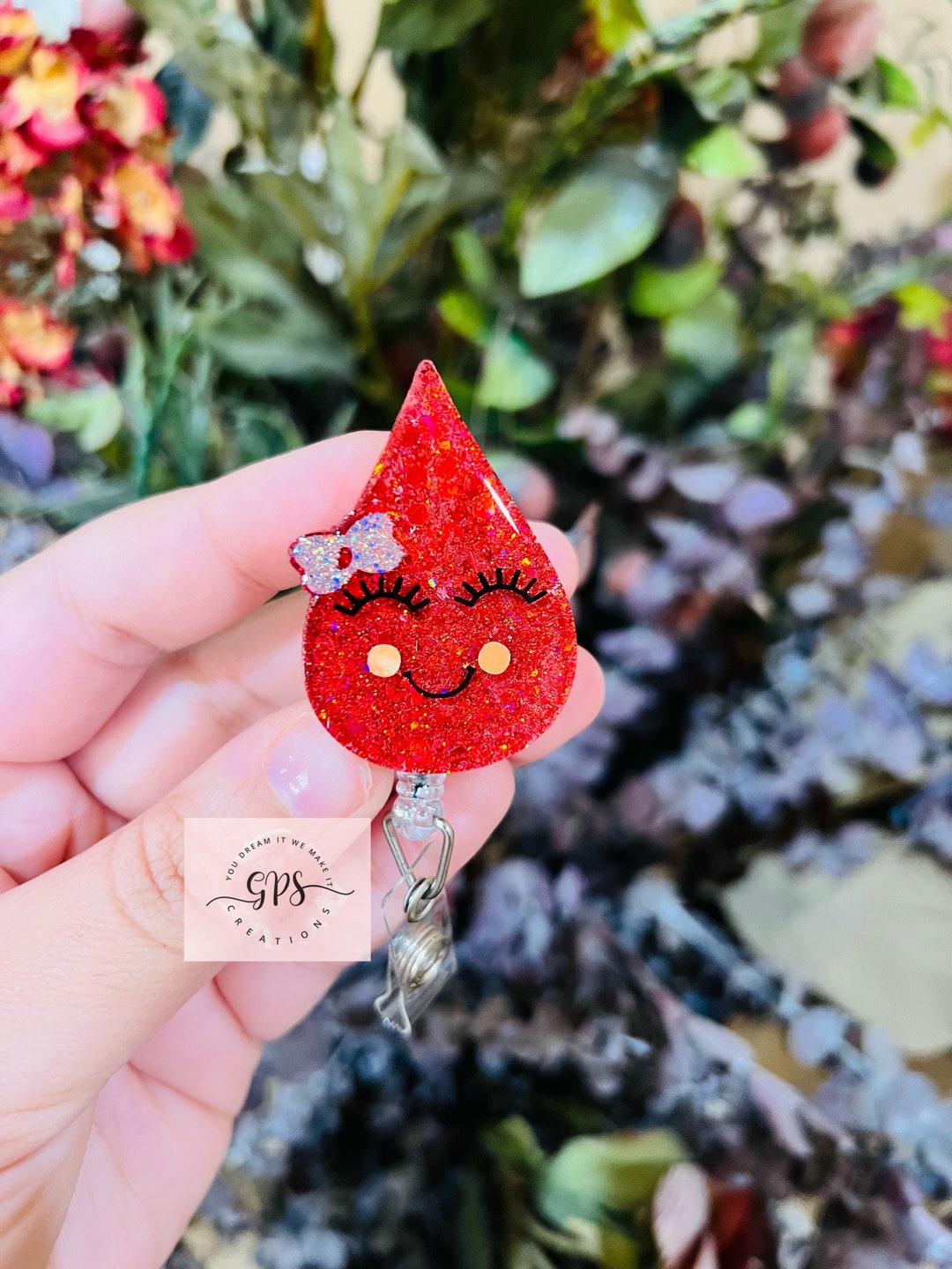 Cute Blood Droplet Badge Reel, Phlebotomist Badge Reel, PBT Badge Reel ...