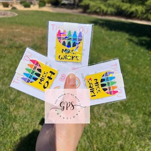 Teacher Crayon Box Magnetic Bookmark, Teacher Appreciation Gift ...