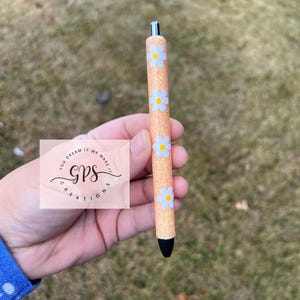 Personalized Daisy Glitter Pens, Nurse Pen, Flower Theme Pen, Planner ...