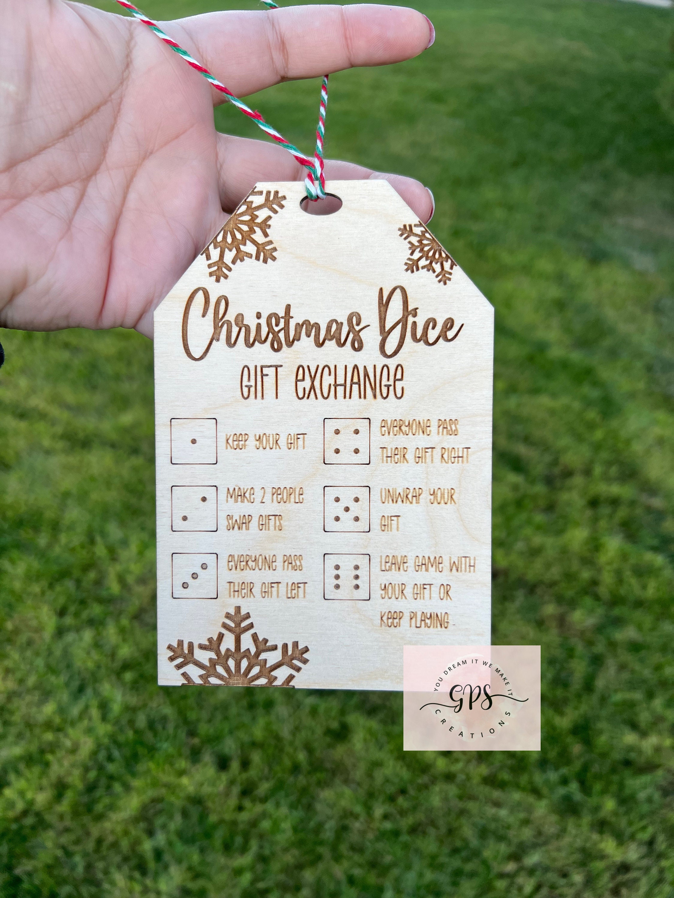 Christmas Dice Gift Exchange Game, Christmas Game, Christmas Day, Fun ...