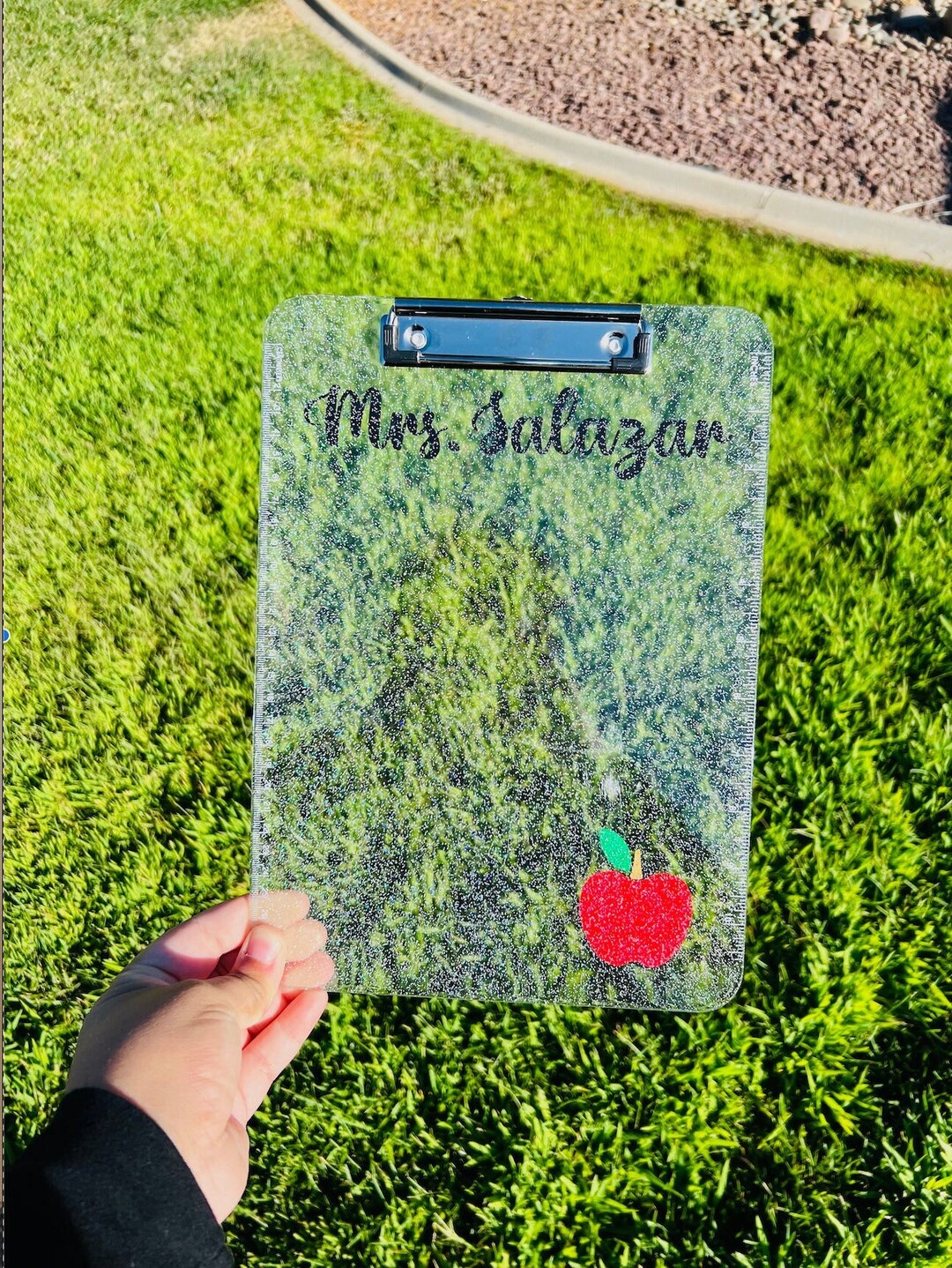 Teacher Clipboard Apple Themed Clipboard, Teacher Appreciation Gift ...