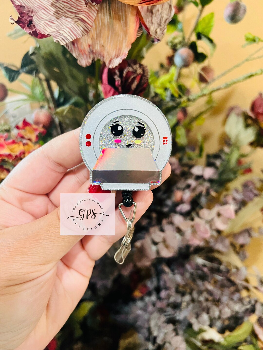 MRI Machine Badge Reel, Cute Radiology Badge Reel, ID Holder, Medical ...