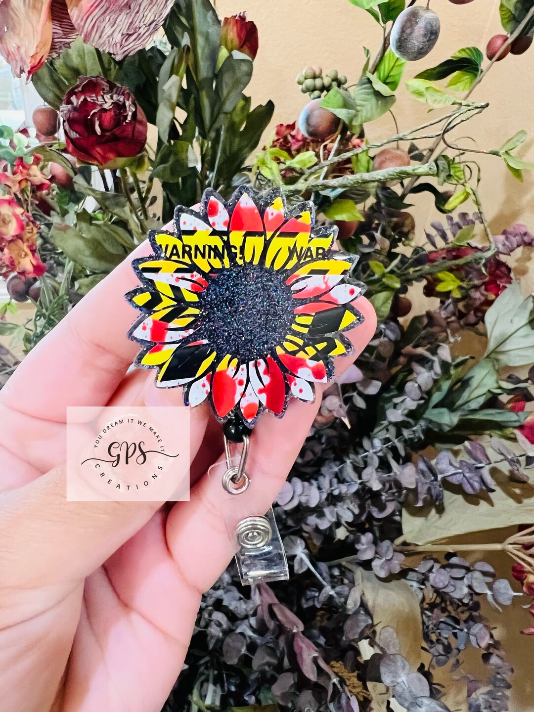 Crime Scene Badge Reel, Caution Tape Badge Reel, Law Enforcement Badge ...