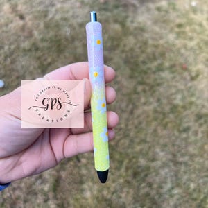 Personalized Daisy Glitter Pens, Nurse Pen, Flower Theme Pen, Planner ...