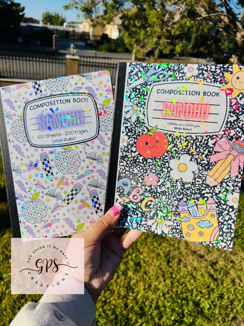 Personalized Teacher Composition Notebook, Custom Name Journal, Back to ...