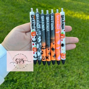 Halloween Pen, Pumpkin Pen, Spider Pen, Ghost Pen, Glitter Pens ...