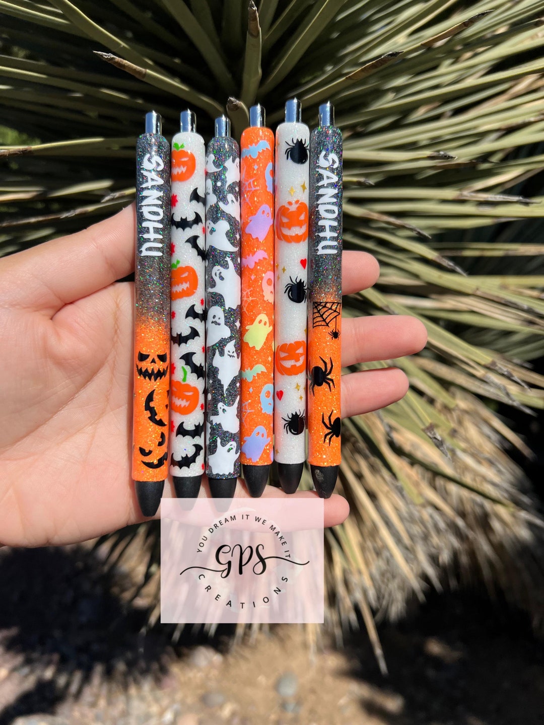 Halloween Pen, Pumpkin Pen, Spider Pen, Ghost Pen, Glitter Pens ...