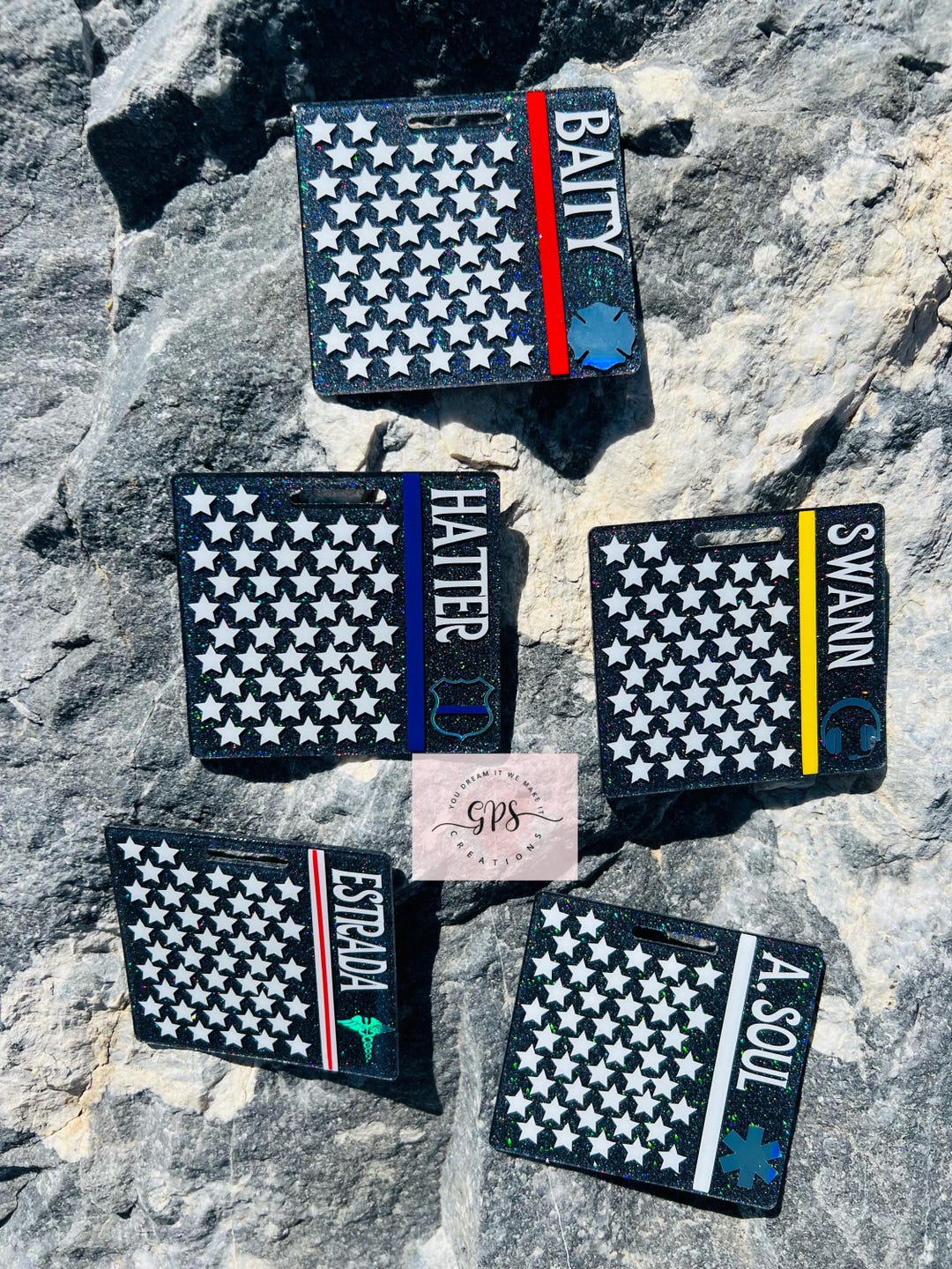 First Responder Personalized Badge Buddy, Police, Firefighter, EMS ...