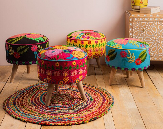 Handcrafted Wooden Footstools: Unique and Stylish Home Decor - Etsy