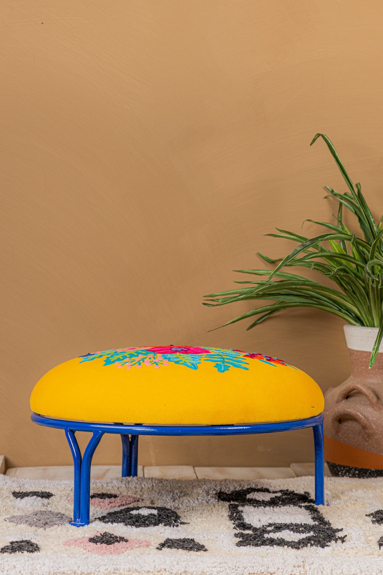 Hand Embroidered Red Floral Embroidered Cotton Velvet Iron - Etsy UK