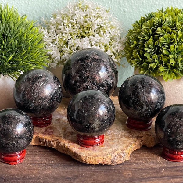 Astrophyllite Sphere - Etsy
