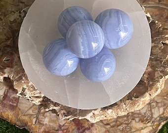Large Blue Agate Sphere - Etsy
