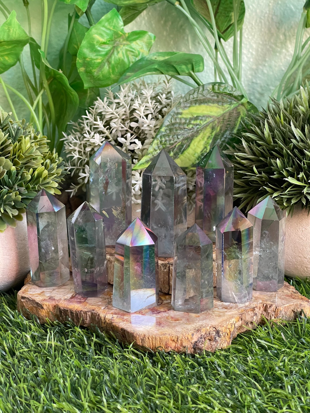 Tanzine Aura Quartz Tower - Etsy