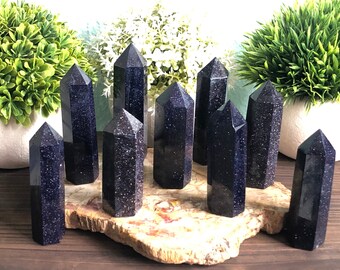 Blue Goldstone Tower | Etsy