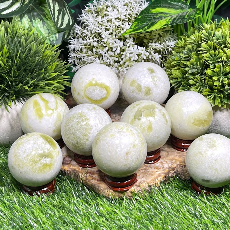 Green Jade Sphere - Etsy