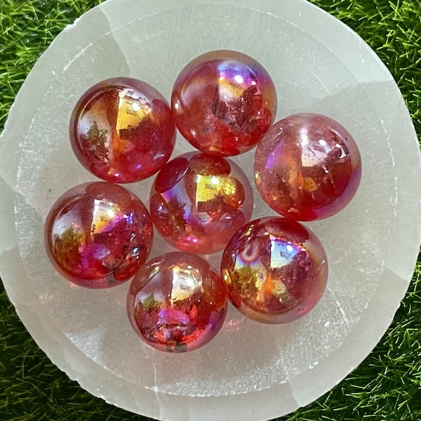 Ruby Aura Quartz - Etsy