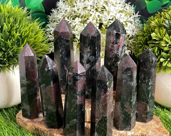 Garnet Crystal Tower - Etsy