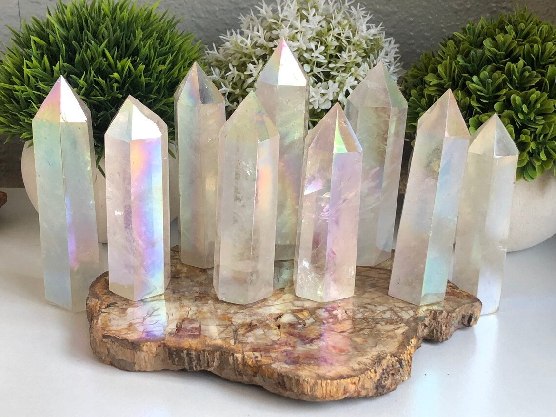 Angel Aura Quartz Tower | Etsy