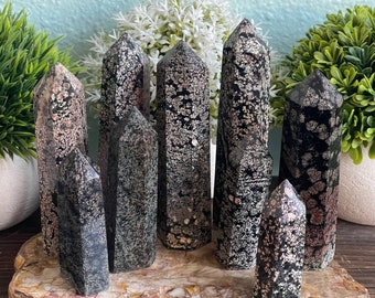 Firework Obsidian Tower Point - Etsy