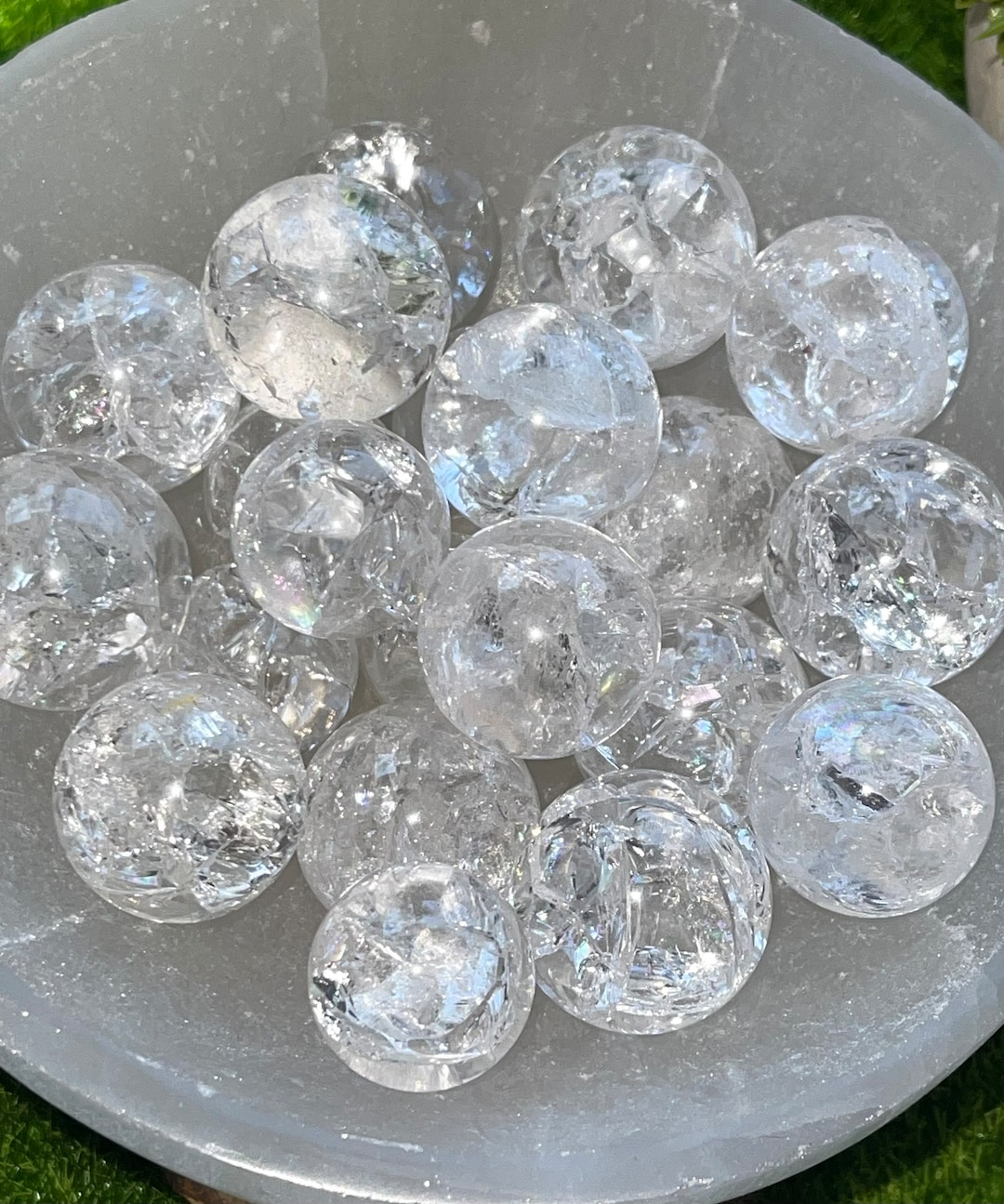 Fire and Ice Quartz Mini Sphere - Etsy