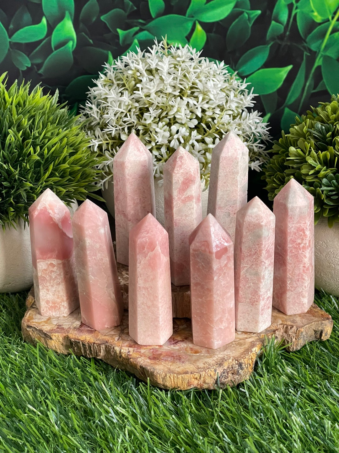 Pink Jade Tower - Etsy
