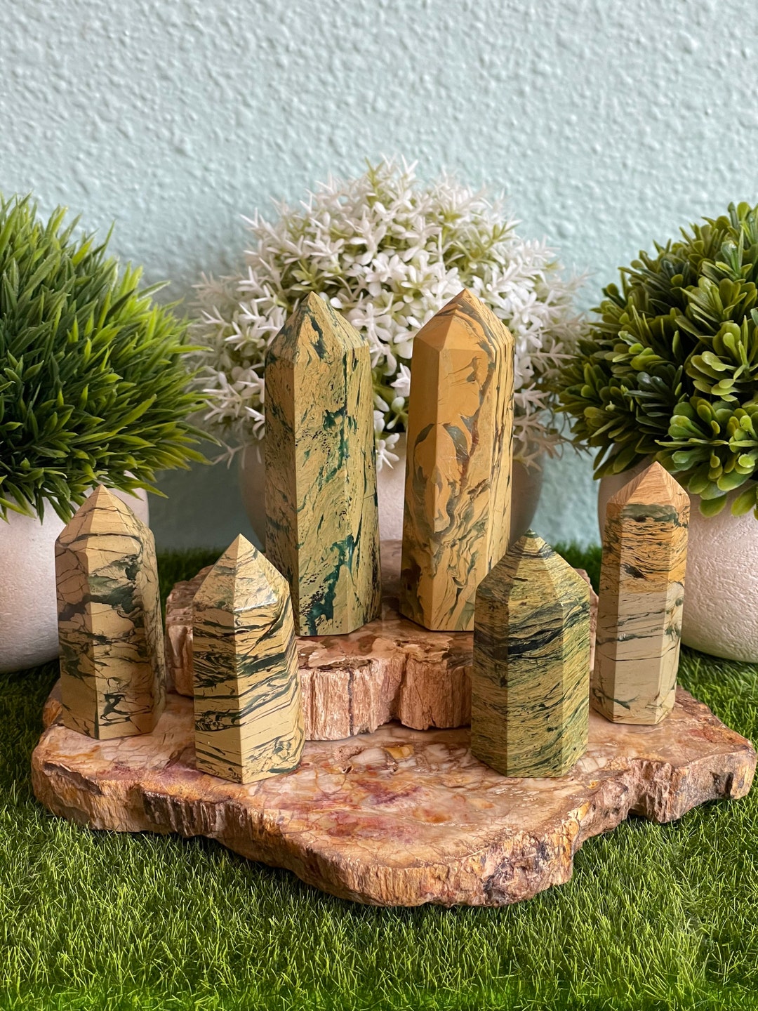 Yellow Phoenix Stone Tower - Etsy