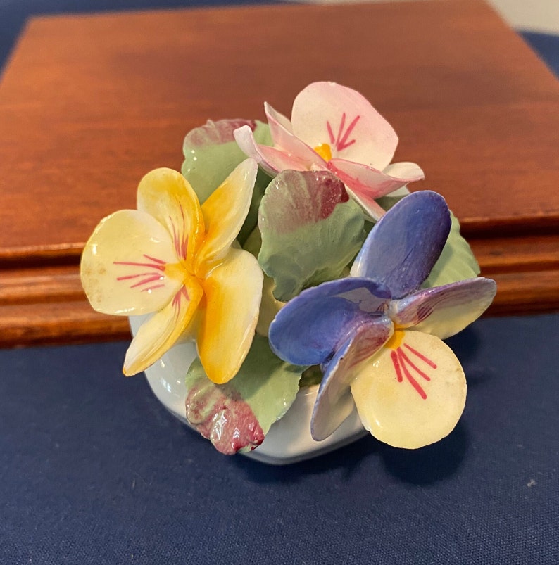 Aynsley Floral Decorative Pansy Bunch, Hand Painted, Fine Bone China - Etsy