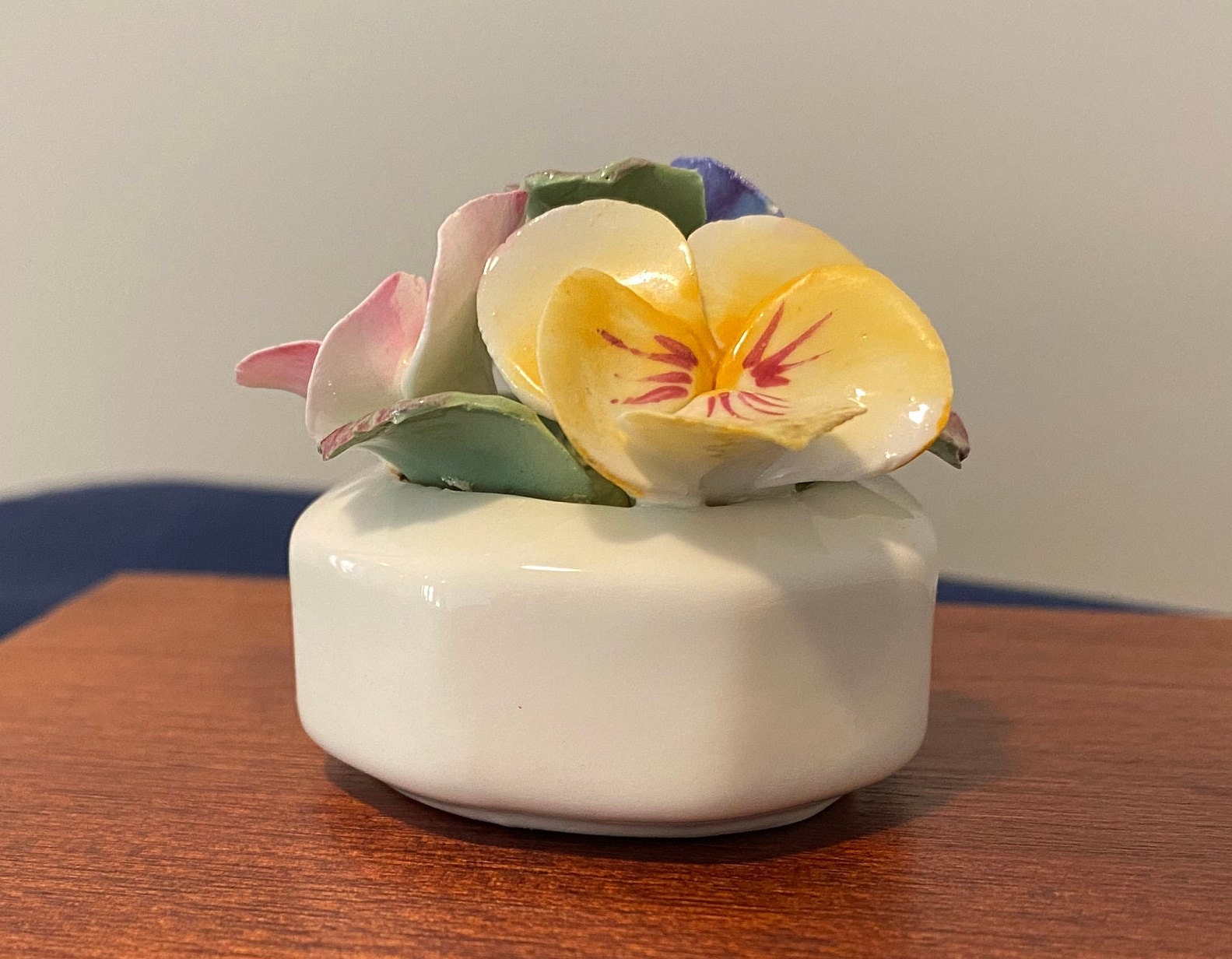 Aynsley Floral Decorative Pansy Bunch, Hand Painted, Fine Bone China - Etsy