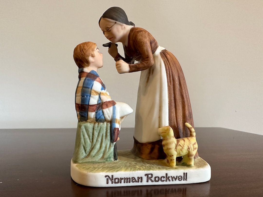Norman Rockwell's "take Your Medicine" Figurine (1983) From the ...