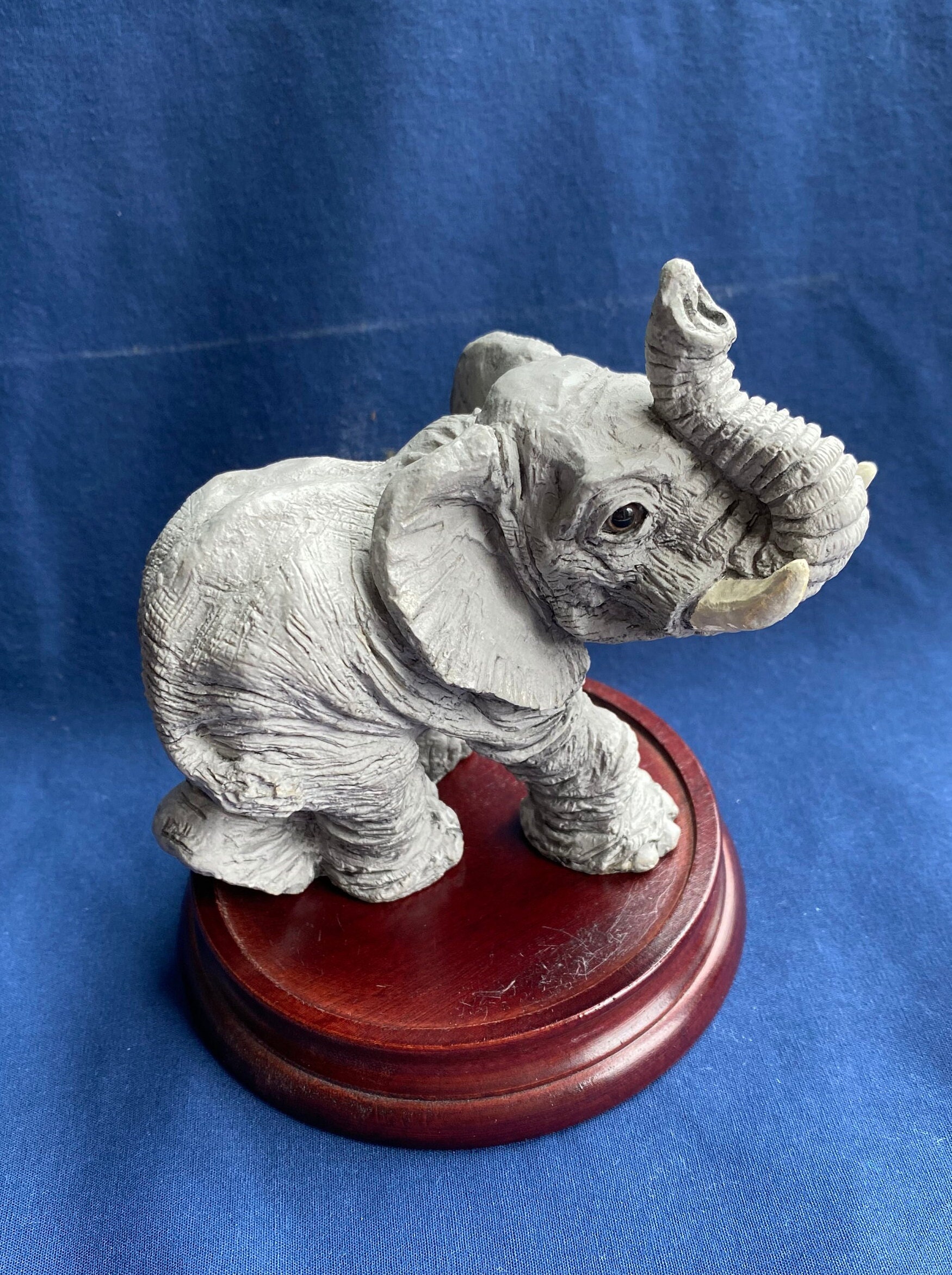 Vintage stone Critters Elephant - Etsy