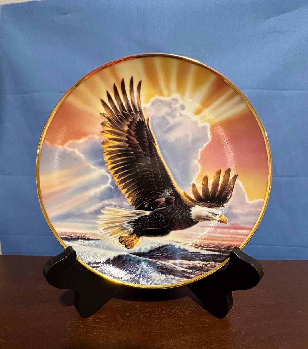 Patriotic American Eagle Plates From the Franklin Mint, Vintage ...