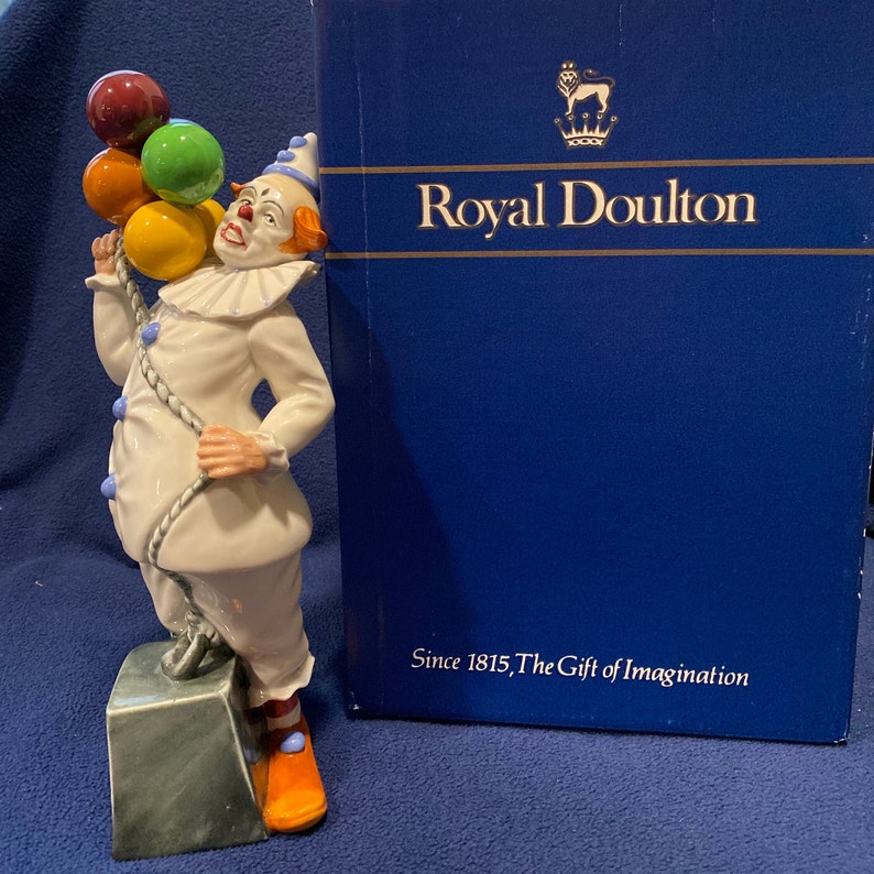 Royal Doulton "balloon Clown" SIGNED, in Mint Condition in ORIGINAL Box - Etsy