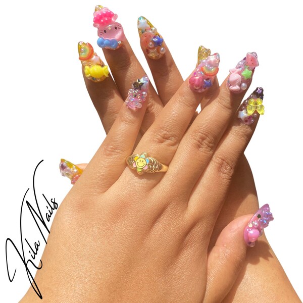 Gyaru Nails - Etsy