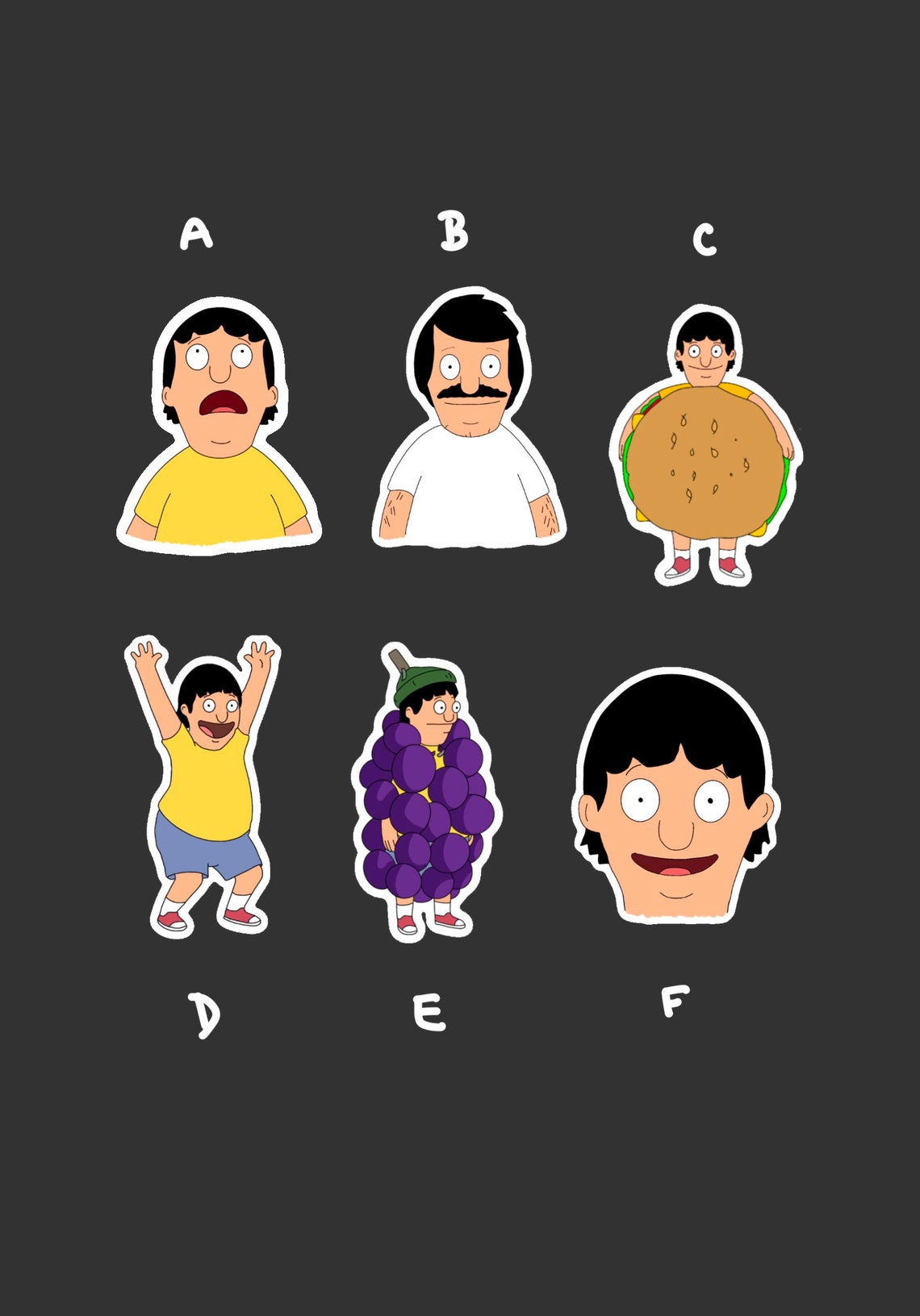 Bobs Burgers Stickers Gene Belcher Ipad Laptop Notebook - Etsy
