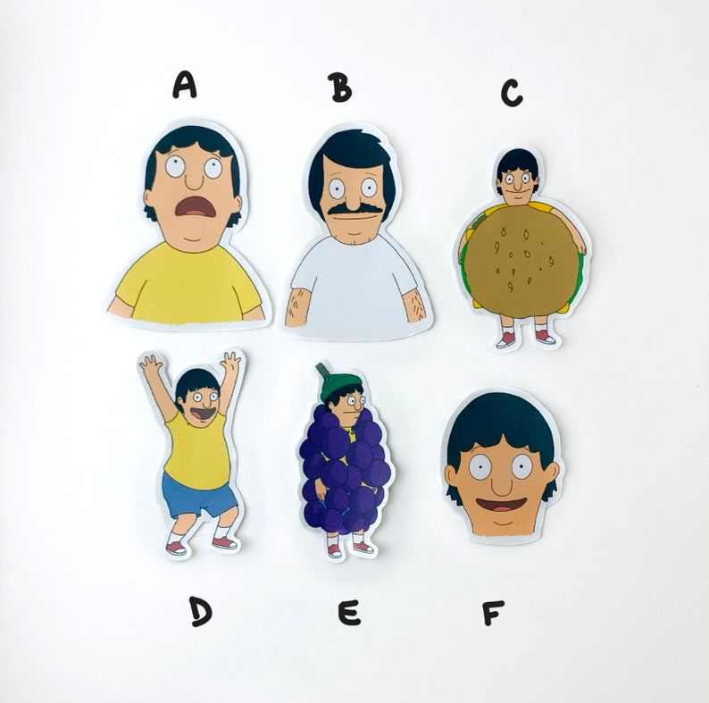 Bob’s Burgers Stickers | Gene Belcher iPad Laptop Notebook Bullet ...