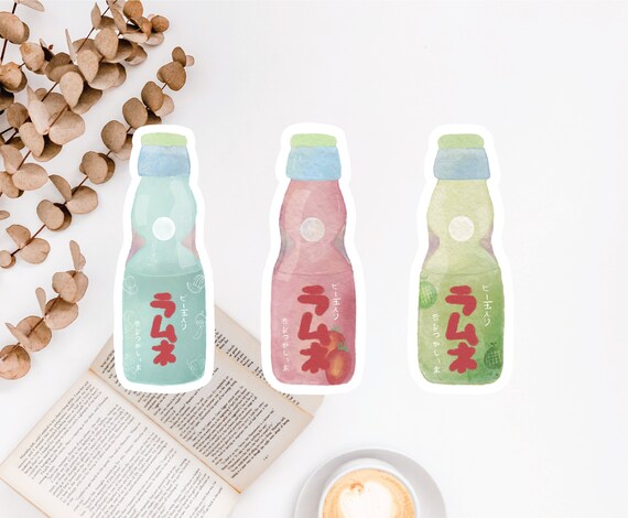 Ramune Drink Sticker Pack Japanese Drinks Snacks Kawaii - Etsy