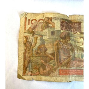 Vintage Banque De France 100 Francs Banknotes (2) Circa 1948 1950 - Etsy