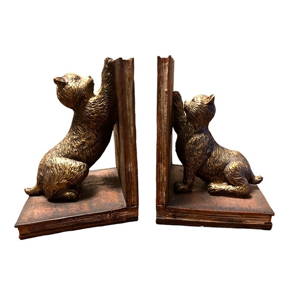 Cat Bookends - Etsy