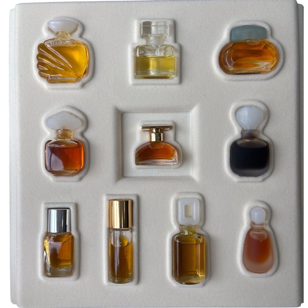 Estee Lauder Vintage Perfume Miniatures Set With 10 Bottles ...