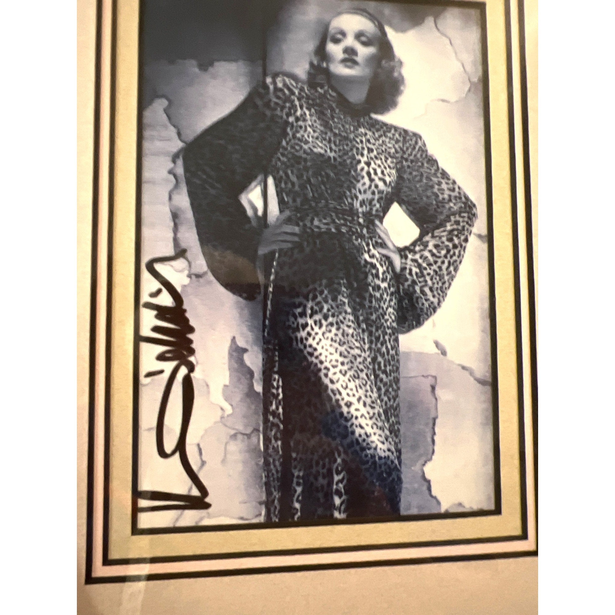 Marlene Dietrich Signed Autograph Photo Original Disney - Etsy