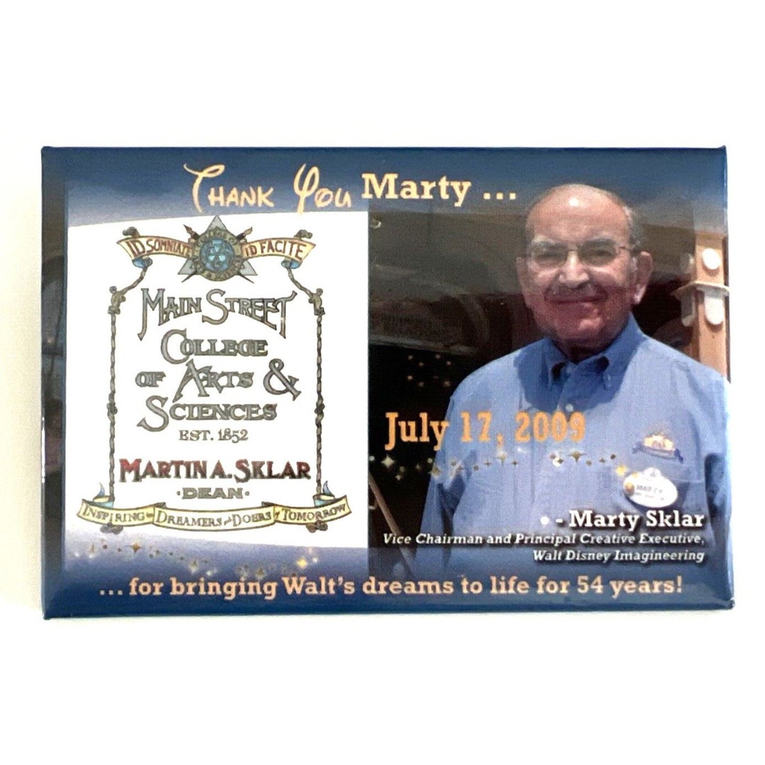 Walt Disney Imagineering Legend MARTY Sklar Disneyland Window Button ...